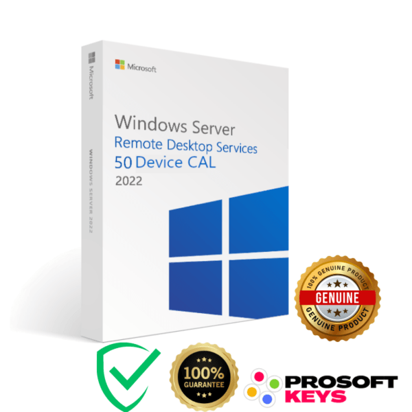 Windows Server 2022 RDS 50 Device CAL - PROSOFTKEYS